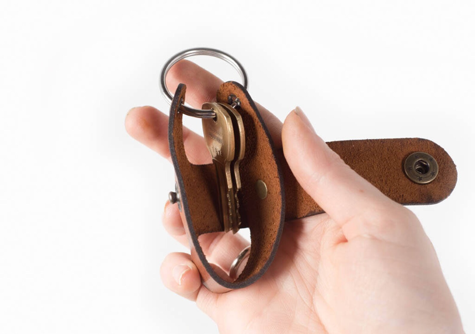 Leather Key Chain / Key Caddy - Hand and Hide LLC