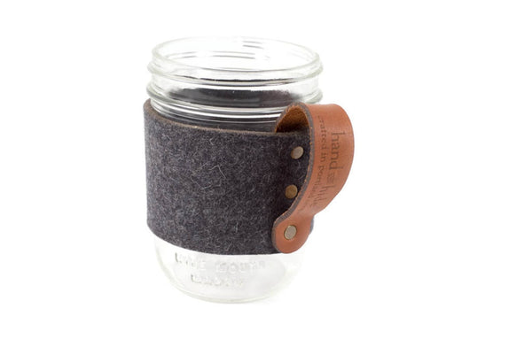 Felt Mason Jar Handle - Hand and Hide LLC