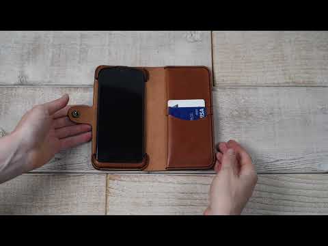 Hand and Hide Custom Leather Left-Handed Wallet Phone Case - Hand and ...